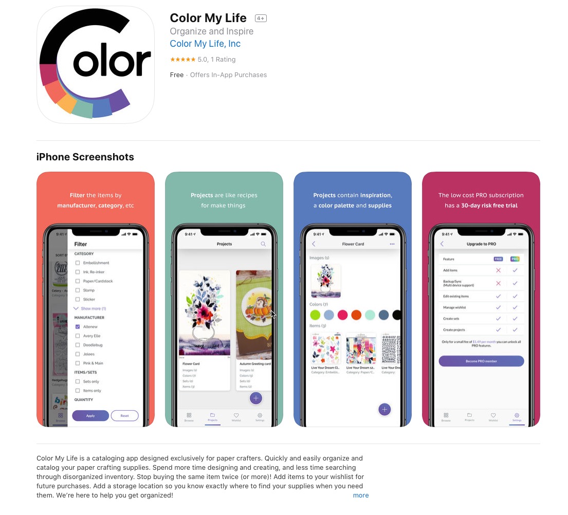 We are in the AppStore!!! - Color My Life, Inc